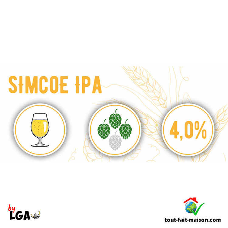 Kit brassage tout grain Simcoe IPA 4L - Beer mix