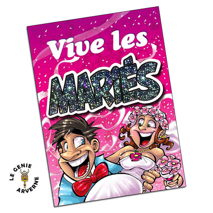 Carte Relief - Vive les Mariés
