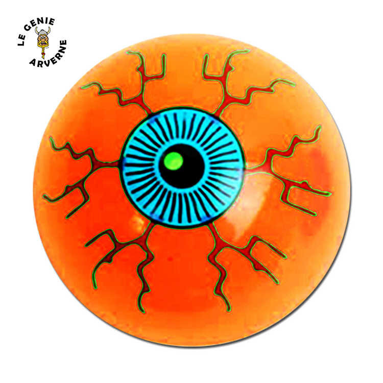 Puce Caoutchouc Sauteuse Oeil